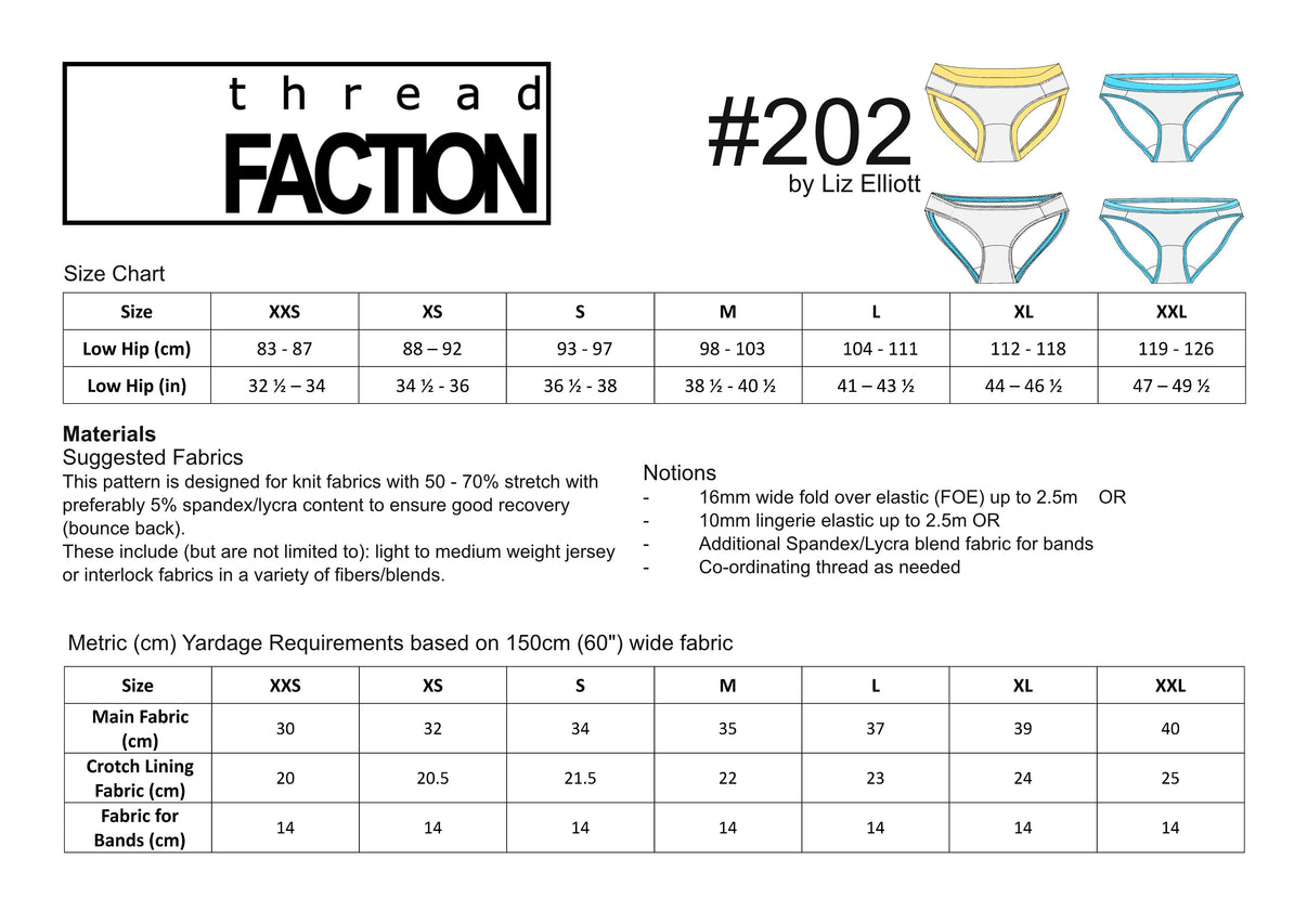 The Ladies Knickers - Instant download PDF Sewing Pattern – Thread ...