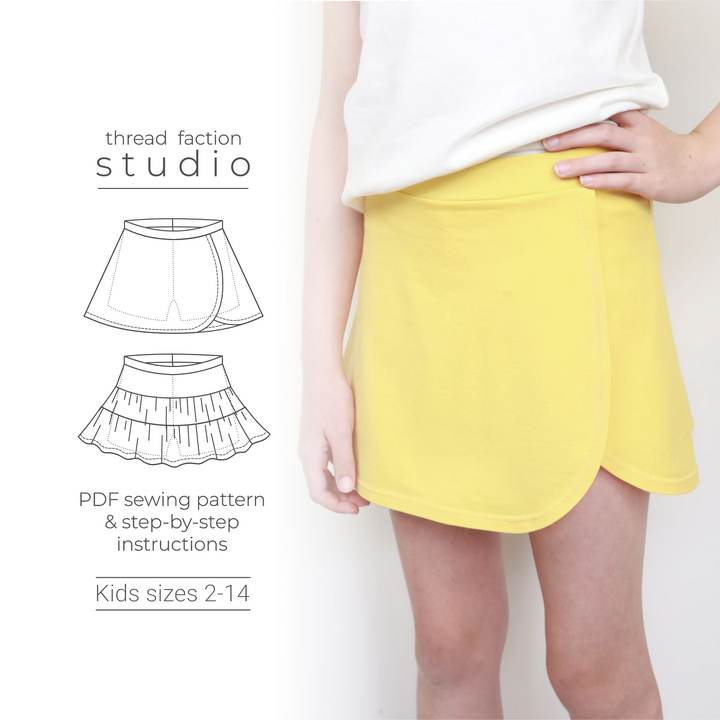 Kid's Skort Patterns – Thread Faction Studio